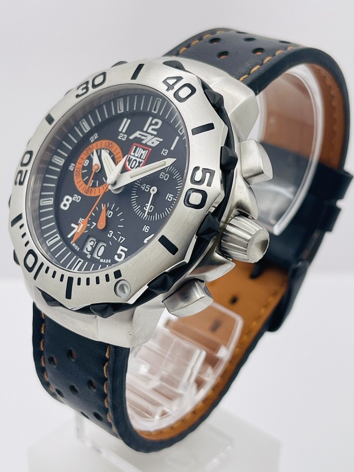 LUMINOX F-16 Fighting Falcon Chrono 44MM Quartz Watch 9120 | eBay