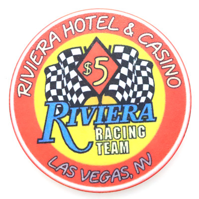 Riviera Hotel/Casino - Las Vegas - $5 Chip - Riviera Racing Team - 1999 ...