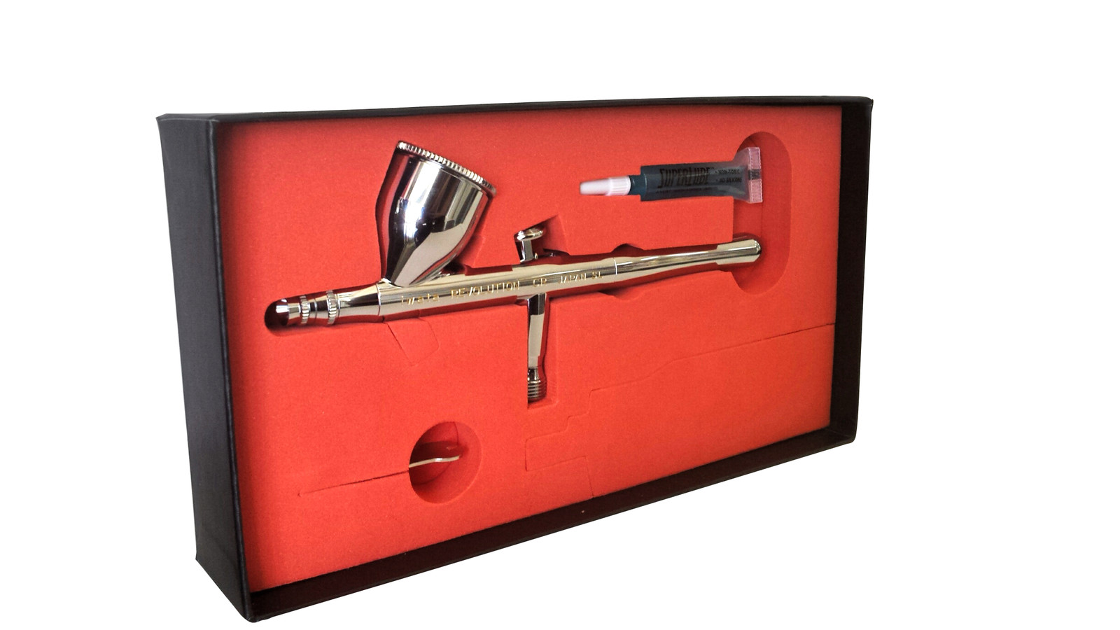 Iwata Revolution HP-CR Gravity Feed Dual Action Airbrush for sale ...