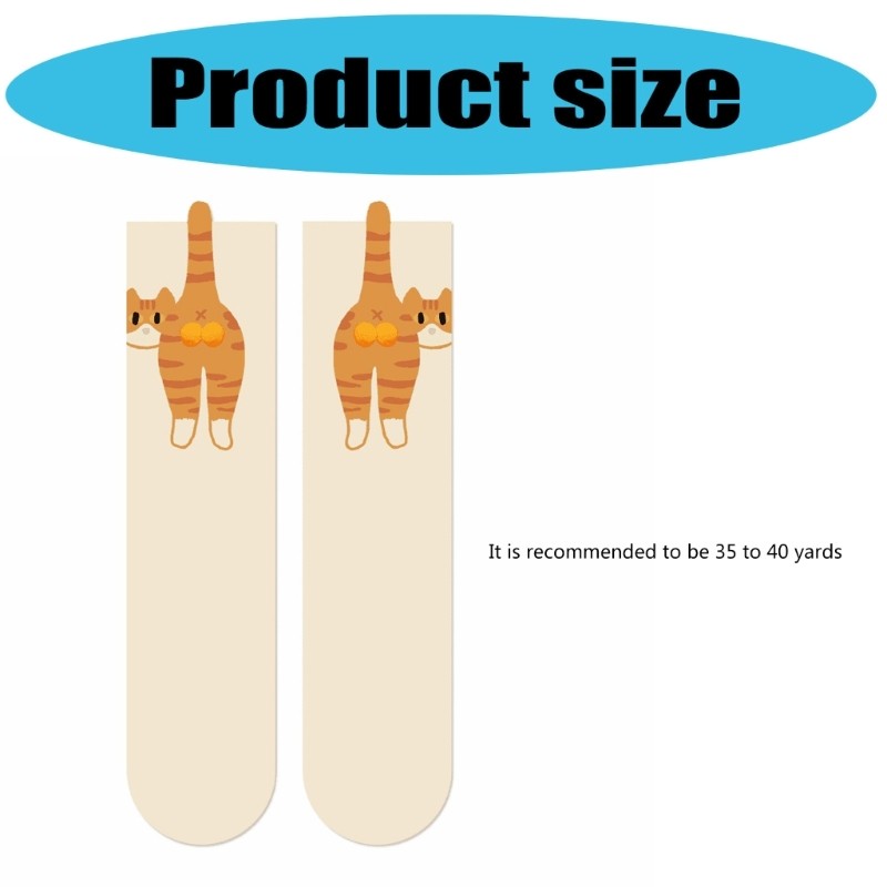 Funny Cats Print Socks with 3D Balls Soft Combed Cotton Fun Crew Socks ...