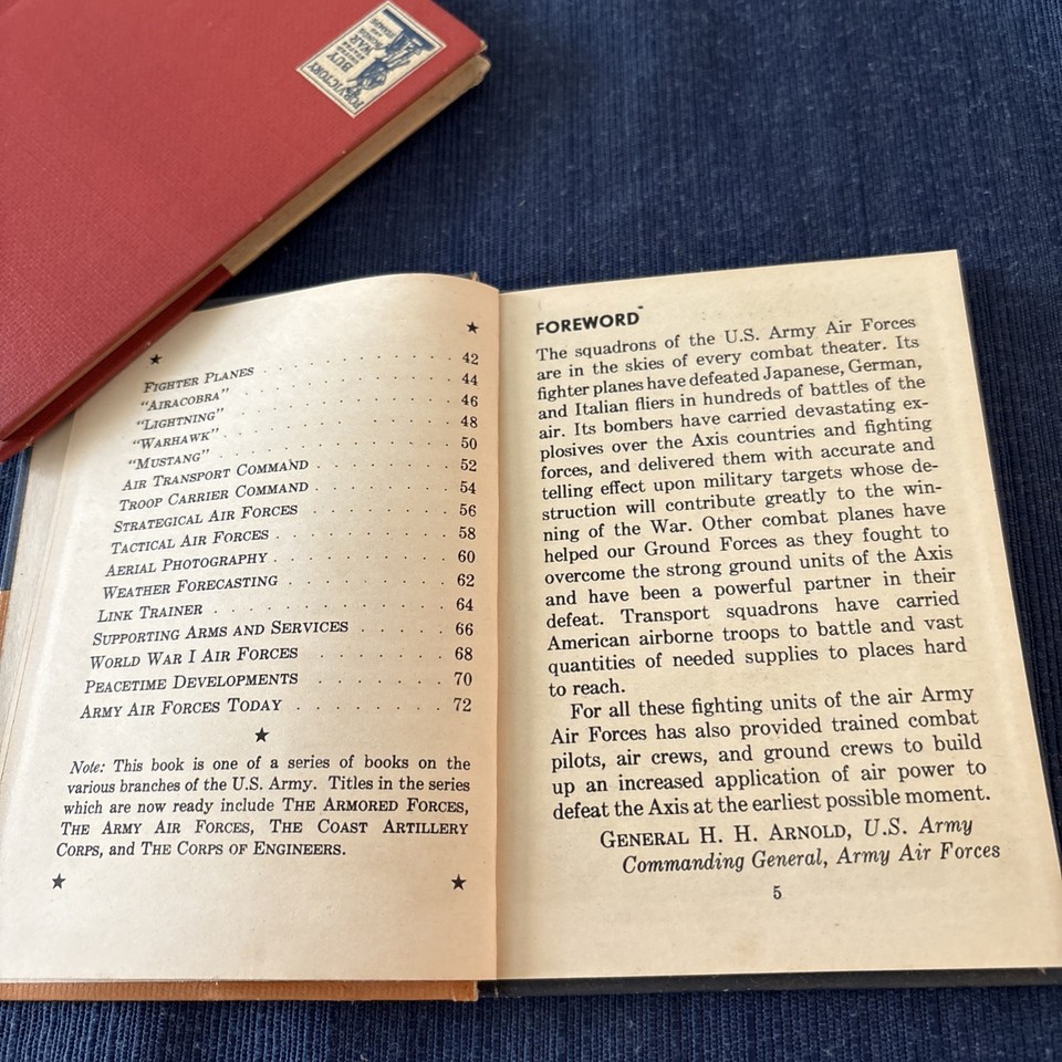 1943 1st Ed US Army Air Forces Pocket Reference Book Aircraft Combat ...