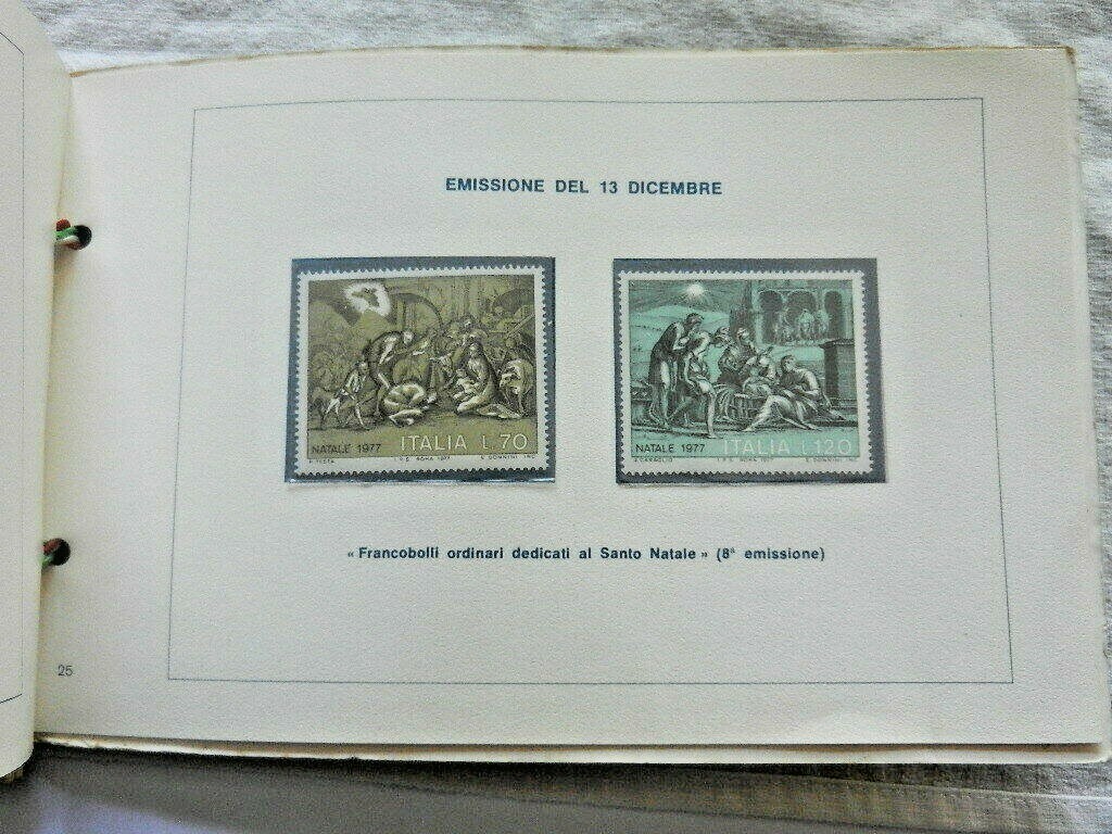 LIBRETTO EMISSIONE CARTE VALORI POSTALI 1977 Poste Italiane Francobolli ...