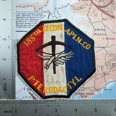 Patch , PTERODACTYL , 185th Recon Airplane - Vietnam War - BAN ME THUOT ...