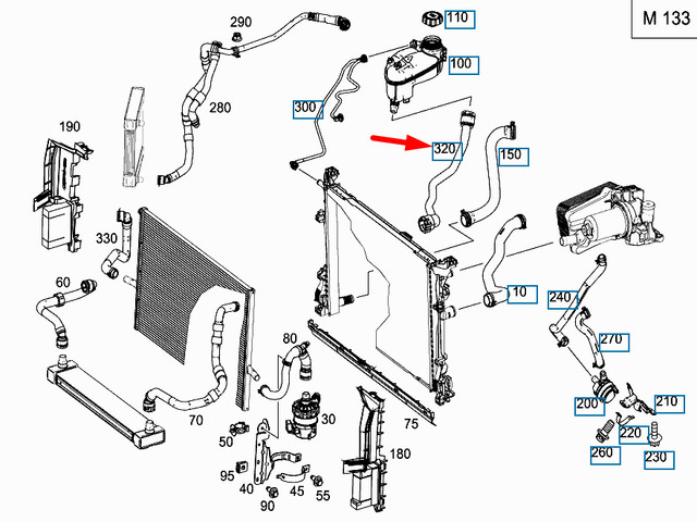 Mercedes-Benz A-class W176 Coolant Hose A2465010058 Genuine for sale ...