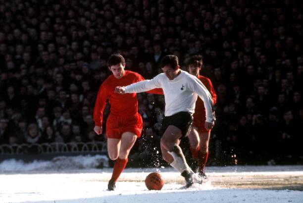 John Giles Leeds United Alan Mullery Tottenham Hotspur 1970 Football ...