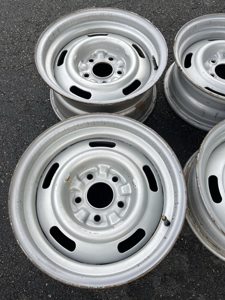 15x6 & 15x7 Rally Wheels Set for Camaro Nova Chevelle – Set of 4 (READ ...