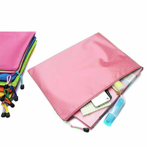 12PCS A5/A4 Zip Bag Document Storage Wallet File Folder Paper Archive ...