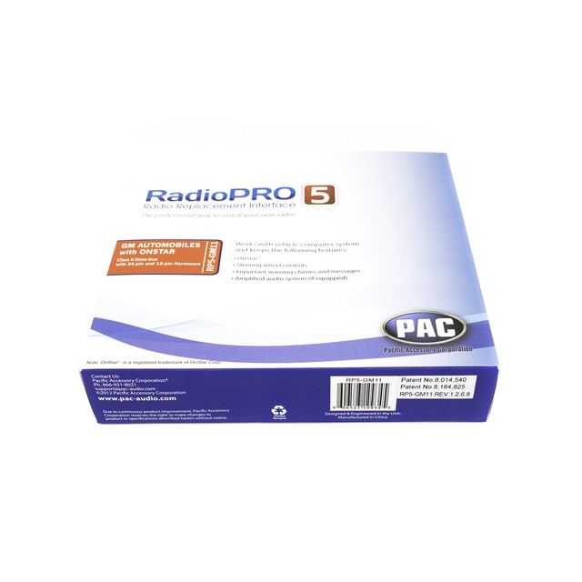 PAC Rp5-gm11 Radio Installation Wiring Interface for Select GM 00-06 ...