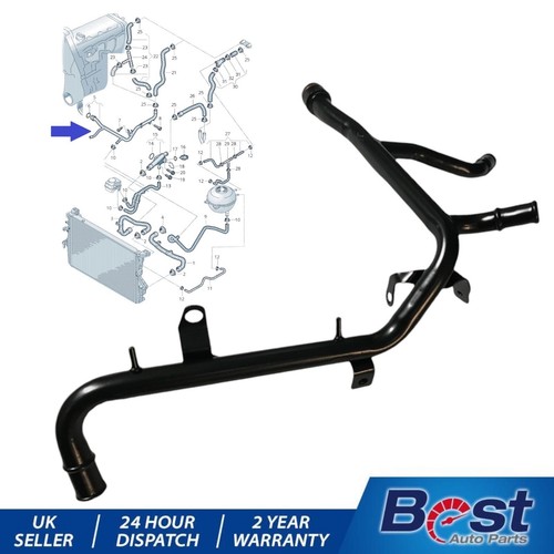 METAL COOLANT PIPE FOR VW TRANSPORTER MULTIVAN T5 1.9 2003-2009 TDI ...