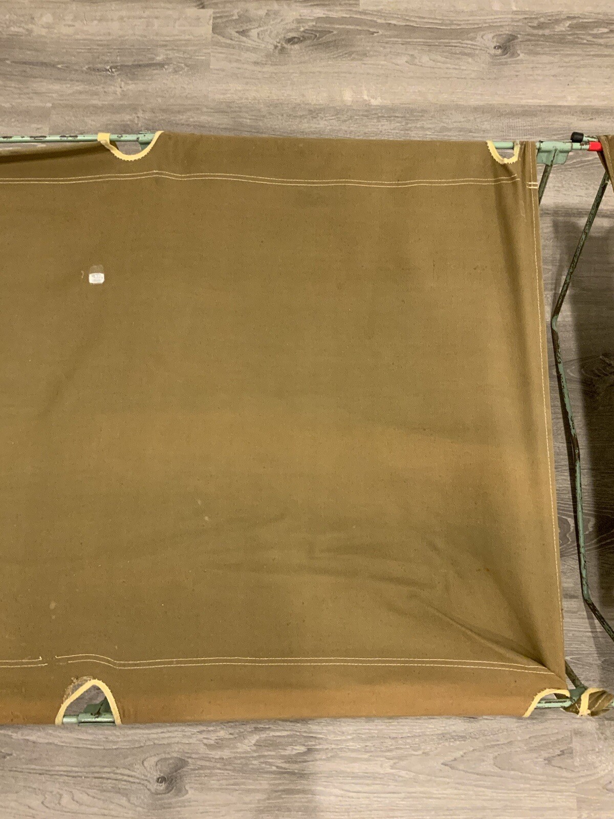 Vintage Military Cots Steel Wire Spring Frames with Canvas Top - Rare ...