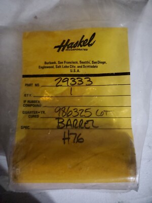 HASKEL PUMP BOOSTER GAS BARREL PN #29333 | eBay