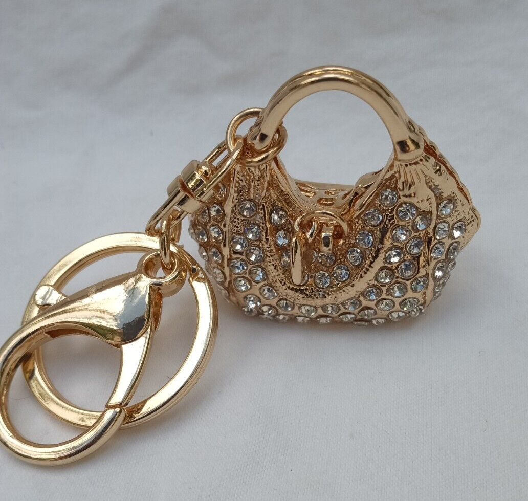 Women's Fashion Keychain Crystal Keyring / Handbag Charm Bag Purse New ...