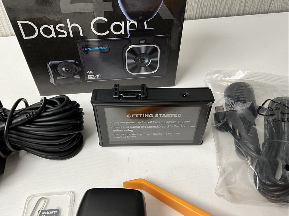 ONDASHCAM O2 Dash Cam Front/Rear, 4K/2.5K Dual Dash Camera for Cars W ...