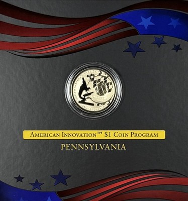 2019-S American Innovation Dollar $1 Reverse Proof Pennsylvania Polio ...