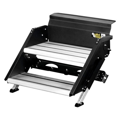 SolidStep Premium Step Storage Manual Steel w Aluminum Treads 2 Entry ...