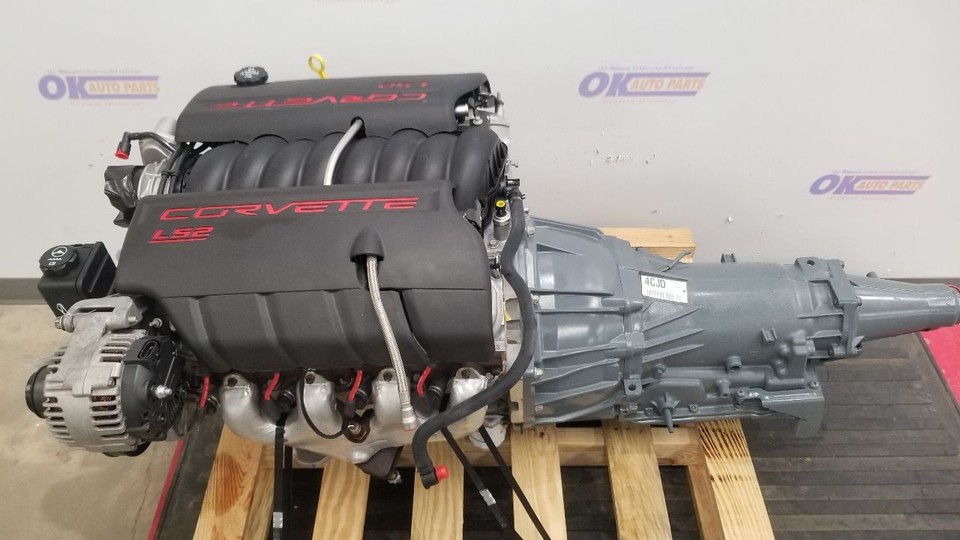 6.0 LS2 ENGINE WITH REMAN 4L60E AUTO TRANSMISSION 2005 C6 CORVETTE ...
