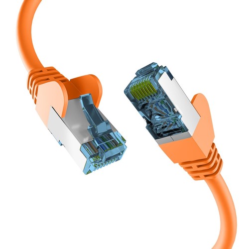 EFB-Elektronik RJ45 PATCHKABEL mit CAT7 ROHKABEL ORANGE 20m Orange 20 m ...