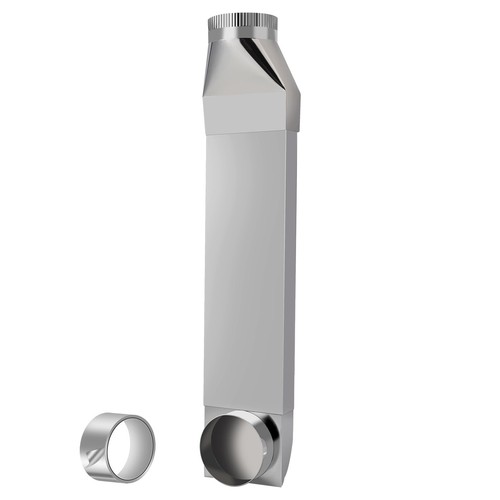 UD48S 4" Stainless Steel Telescoping Dryer Vent Kit - Flat Periscope ...