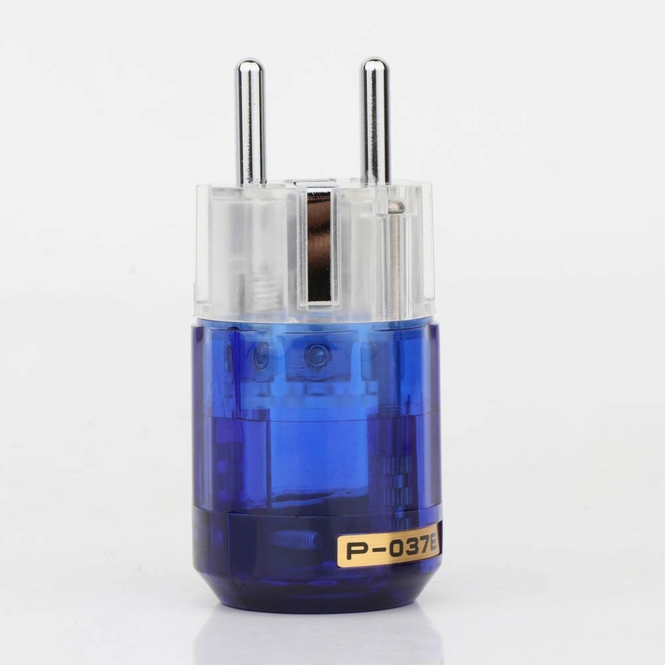 Pair Platinum Plated EU/US Power Plug + IEC Connector for DIY Audio ...