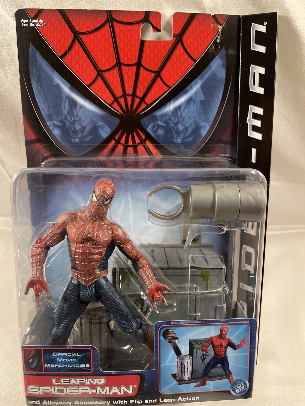 NEW MARVEL SPIDER-MAN LEAPING MOVIE ACTION FIGURE TOYBIZ 2002 | eBay