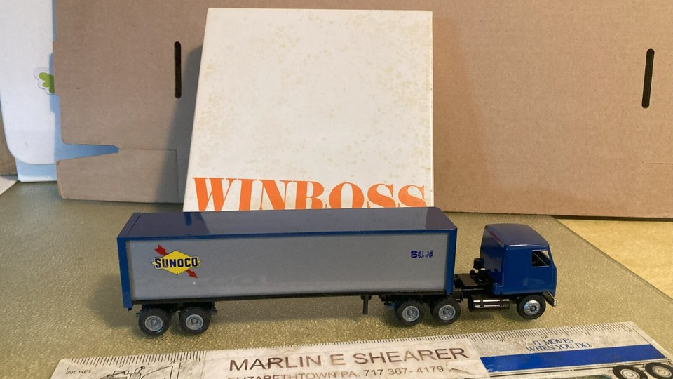 SUN / SUNOCO OIL COMPANY CABOVER TRACTOR TRAILER WINROSS TRUCK | eBay