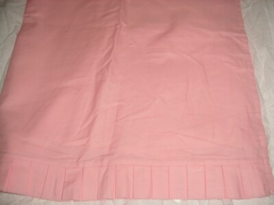 SHABBY COTTAGE PEACH PLEATED TRIM BED SHEET BITTERSWEET INN TWIN FLAT ...