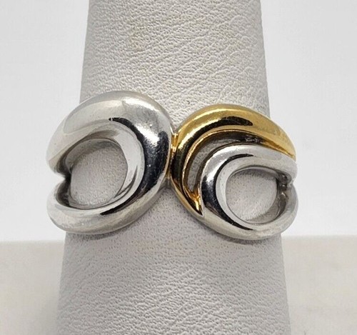 Silver Ring 925 Vintage Elle Accent Red Ruby Inside The Band Size 9 | eBay