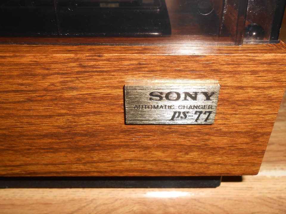 SONY AUTOMATIC CHANGER TURNTABLE RECORD PLAYER! PS-77 COMPLETE! WORKS ...