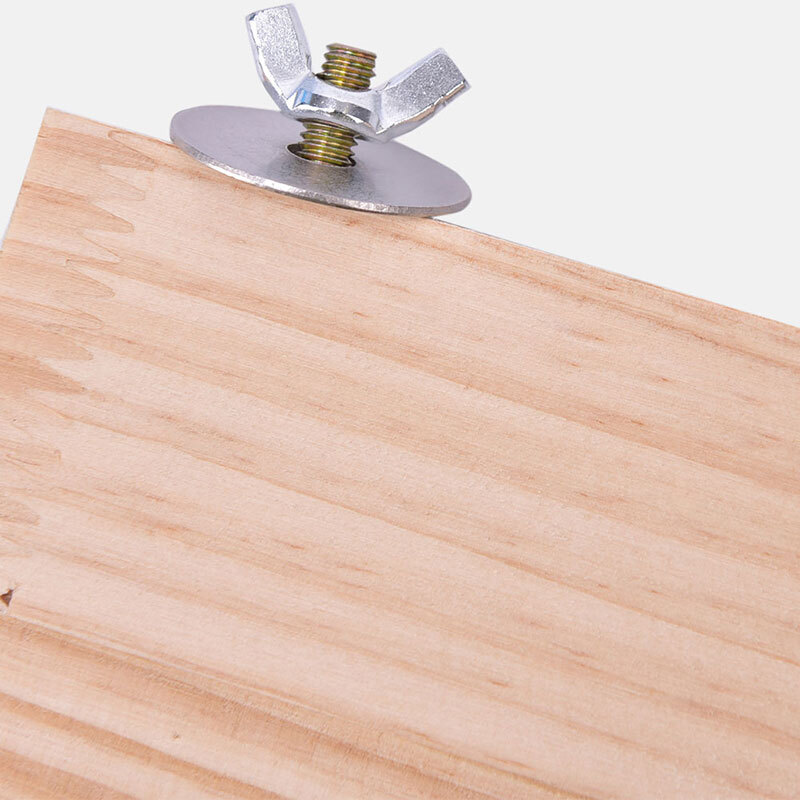 Parrot Bird Standing Platform Wood Square Cage Board Hamster Pet Budgie ...