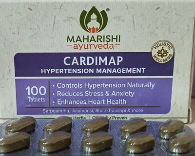 Maharishi Ayurveda Cardimap 100 Tabs | For Blood Pressure | Free ...