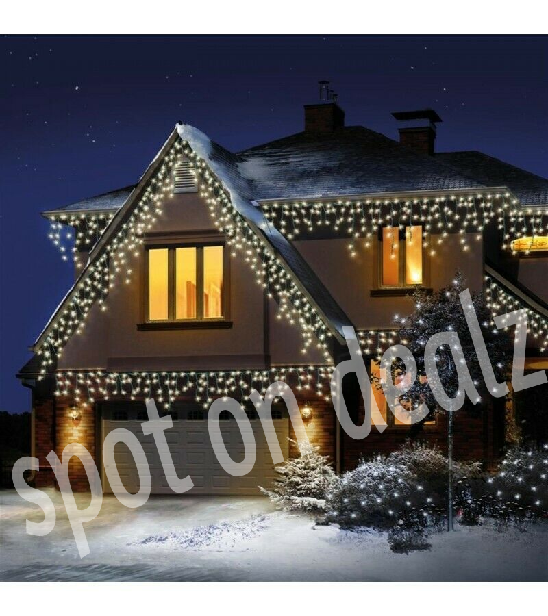 Christmas Decoration LED Chaser Lights Icicle Snowing Xmas indoor ...