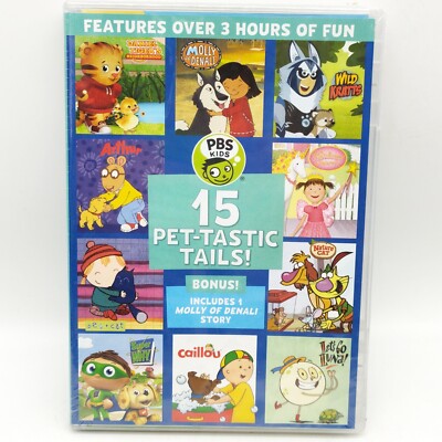 PBS 15 PET-TASTIC TAILS (DVD) Calliou Luna Pinkalicious Daniel Tiger's ...