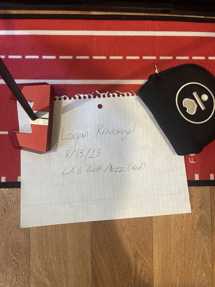 LAB GOLF RED MEZZ MAX 35IN STANDARD LIE UPGRADED ACCRA SHAFT HEADCOVER ...