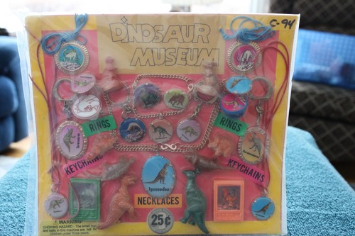 Vgt Gumball Machine Prize Toy Dinosaur Card Display Header | eBay