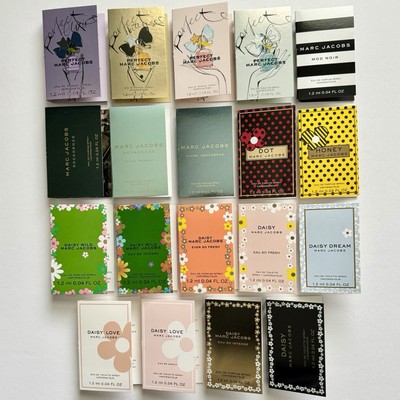 Marc Jacobs Perfume Collection Sample Spray Vial 19pc Set | eBay
