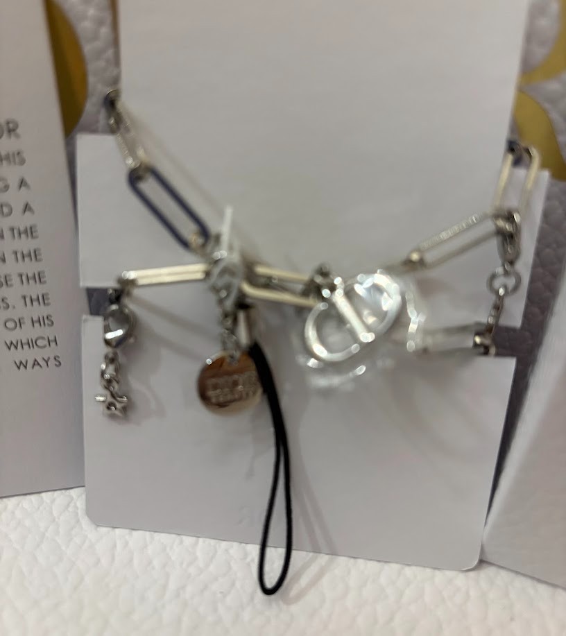 Dior Beauty Star & CD Logo phone charm Silver w/Box NEW VIP Gift | eBay