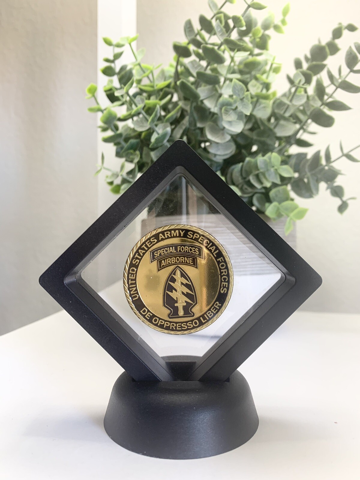 U.S. ARMY SPECIAL FORCES DE OPPRESSO LIBER CHALLENGE COIN With 3D ...