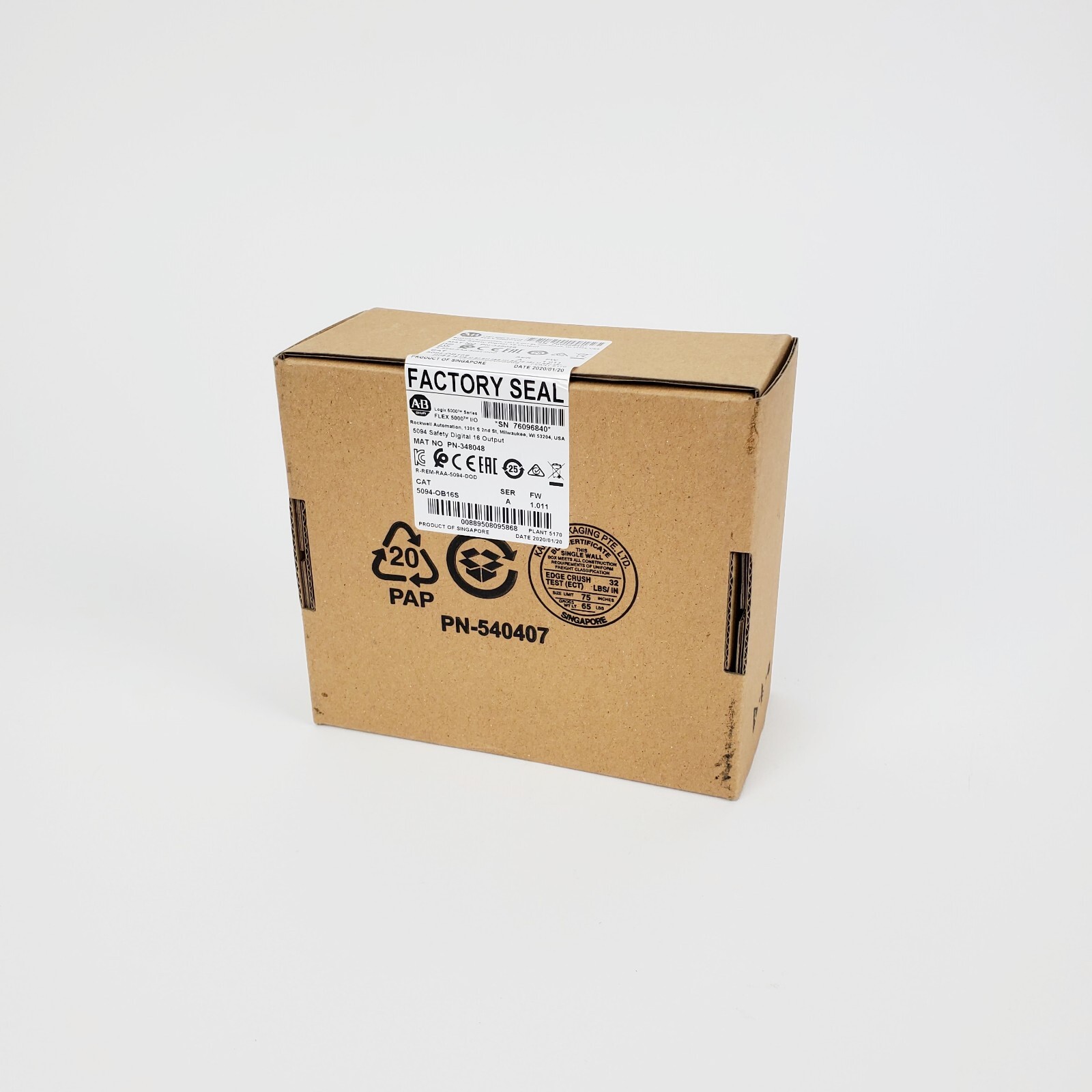 Allen Bradley 5094-OB16S Safety Module, New Sealed! | eBay