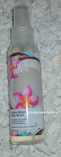Avon Senses Aloha Monoi Parfümiert Körperspray Deo 100ml kokos tiare ...
