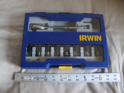 (1) NEW Irwin 10 pc Deep Well Impact Socket Set 3/8 Drive Wrench ...