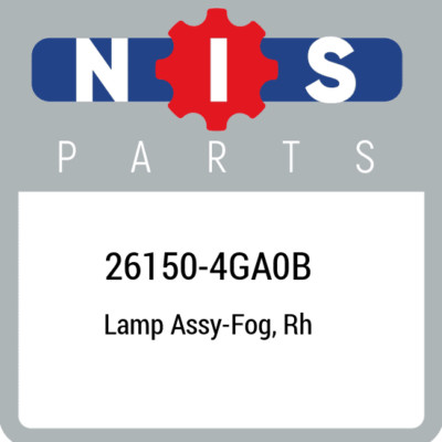 26150-4GA0B Nissan Lamp assy-fog, rh 261504GA0B, New Genuine OEM Part ...