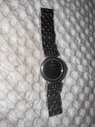 Raymond Weil Chorus 5890-ST-20082 Black Dial Diamond Womens Watch GREAT ...
