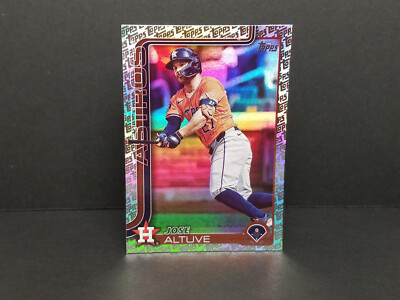 2025 Topps #260 Jose Altuve, Houston Astros - Topps Foil Pattern ...