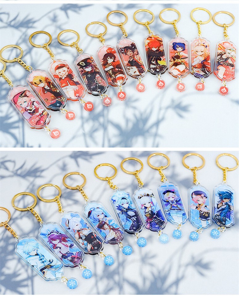 Genshin Impact Yoimiya Sayu Kamisato Ayaka Kazuha Acrylic Keychain ...
