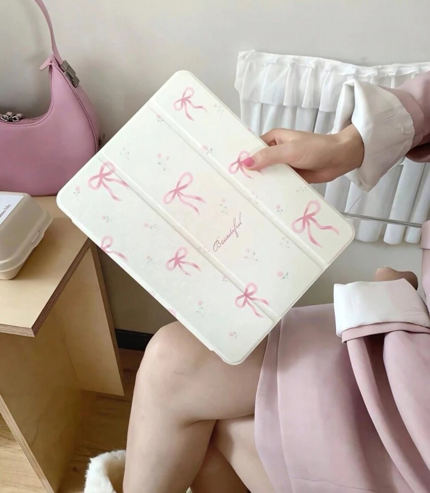 1pc Pretty Pink Flower & Bowknot Double-Sided Printed Acrylic Crystal ...