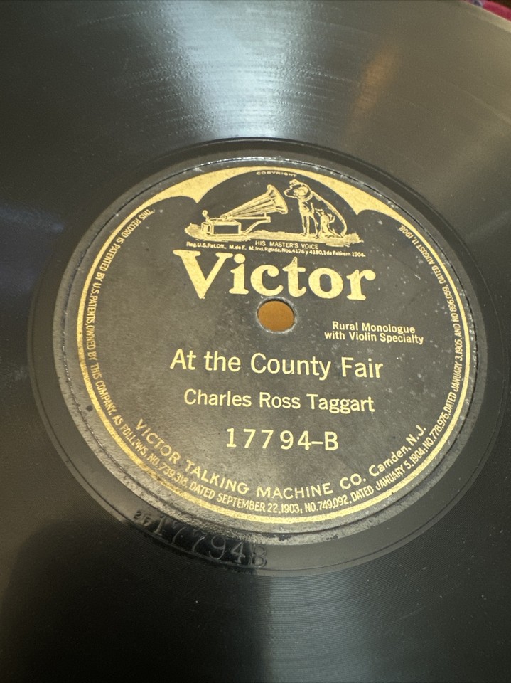 Victor 78 RPM Charles Ross Taggart - The Pineville Band 17794 V+ ...