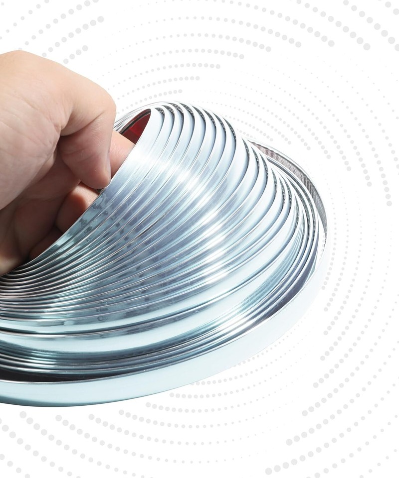25Ft 1/2 Inch Automotive Chrome Trim Molding Strips for Car Bumpers ...