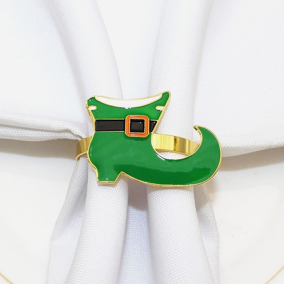 4pcs Irish Holidays Napkin Rings Party Dinner Table Napkin Rings ...