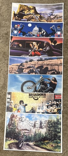 Vintage David Mann Biker Art Prints Lot #2 Easyriders Motorcycle Pinup ...