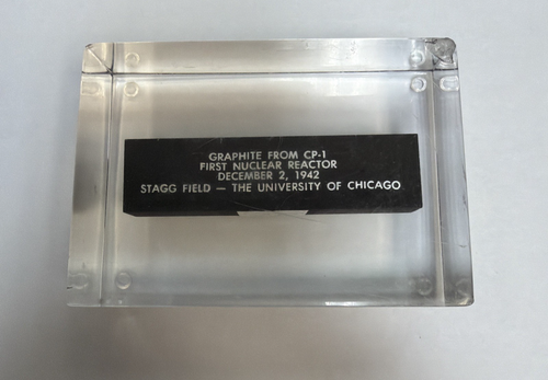 Historic Graphite Sample Atomic Bomb Nuclear Reaction Manhattan Project ...